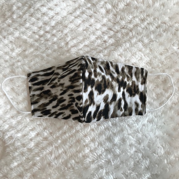 Handmade | Accessories | Handmade Animal Print Face Mask Triple Layer ...